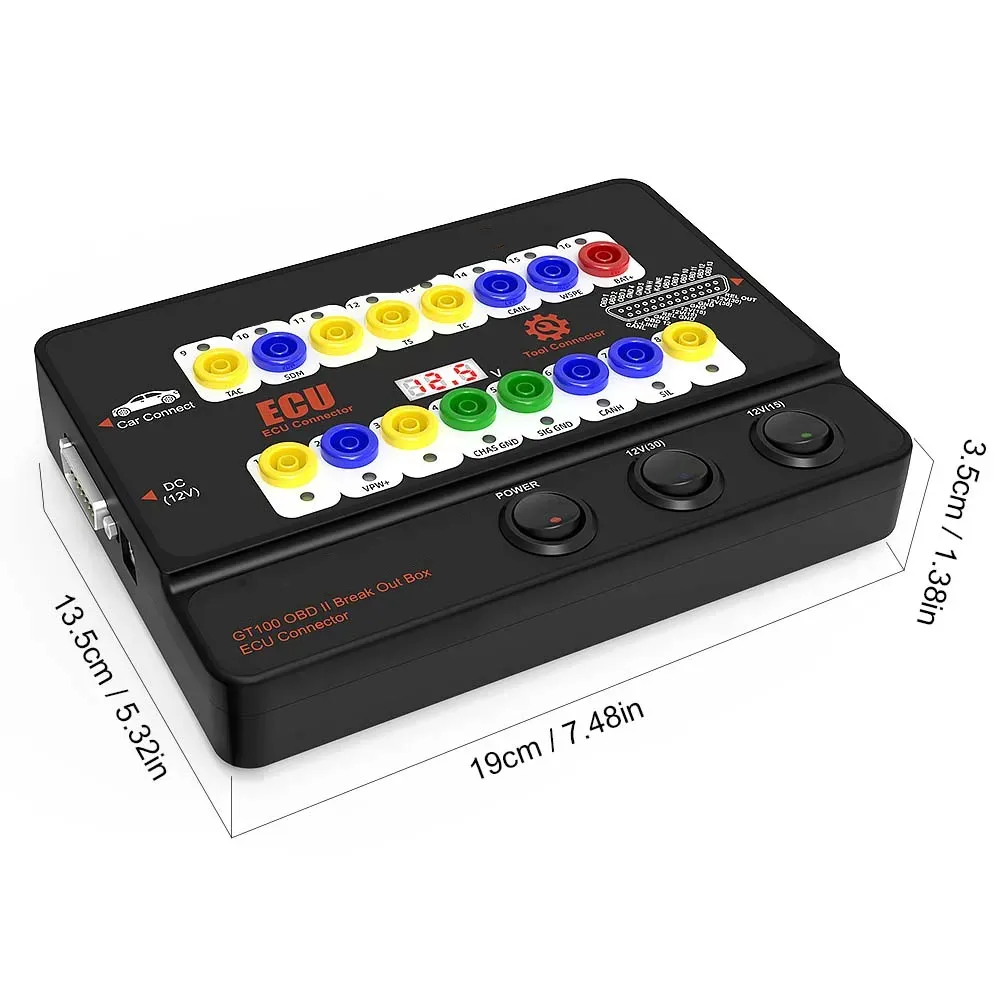 DHgate.com:OBD2 Connector Male GODIAG GT100 Break Out Box: ECU ...