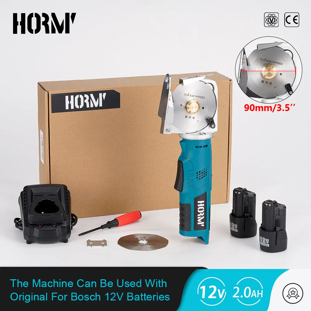 12V Electric Round Scissors Electric Scissors 90MM Shear Cloth Cutter ...