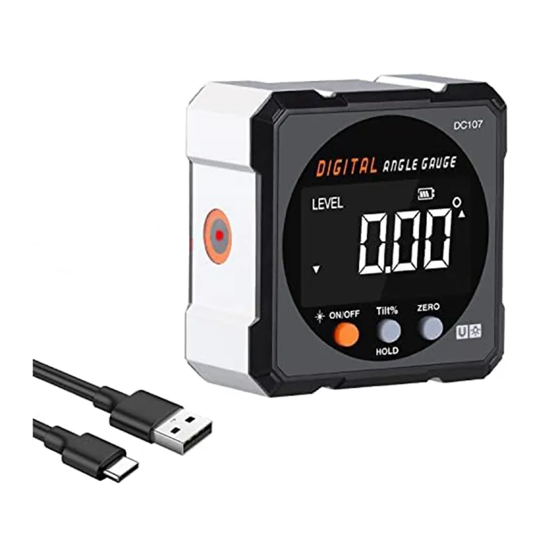 DC107 Digital Angle Finder Laser 4X90° Protractor Goniometer Angle ...