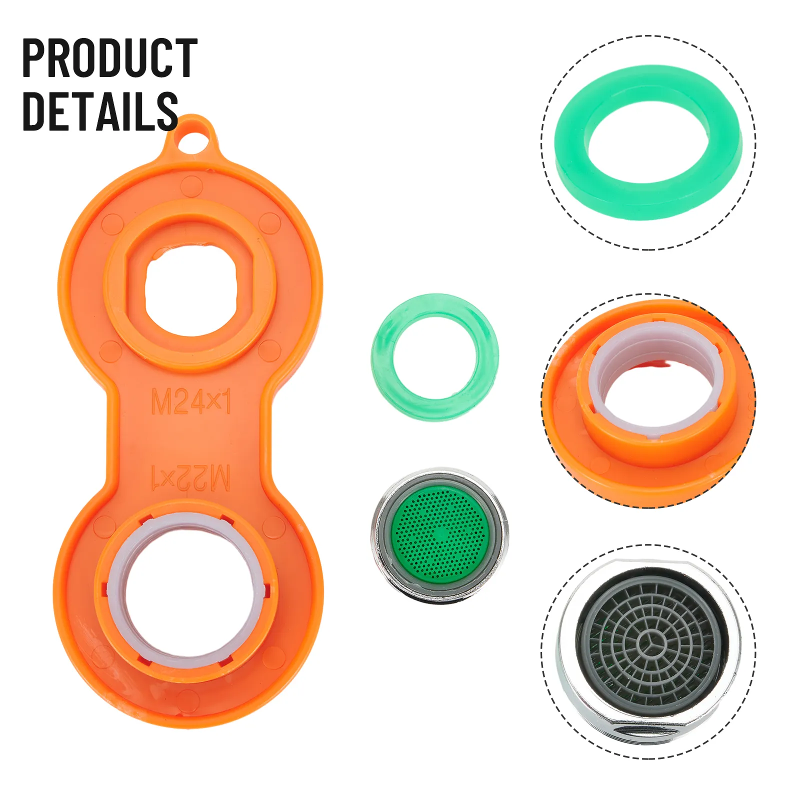 Faucet Aerator Nozzle M20/M22/M24/M28 External Thread Fits 24mm ...