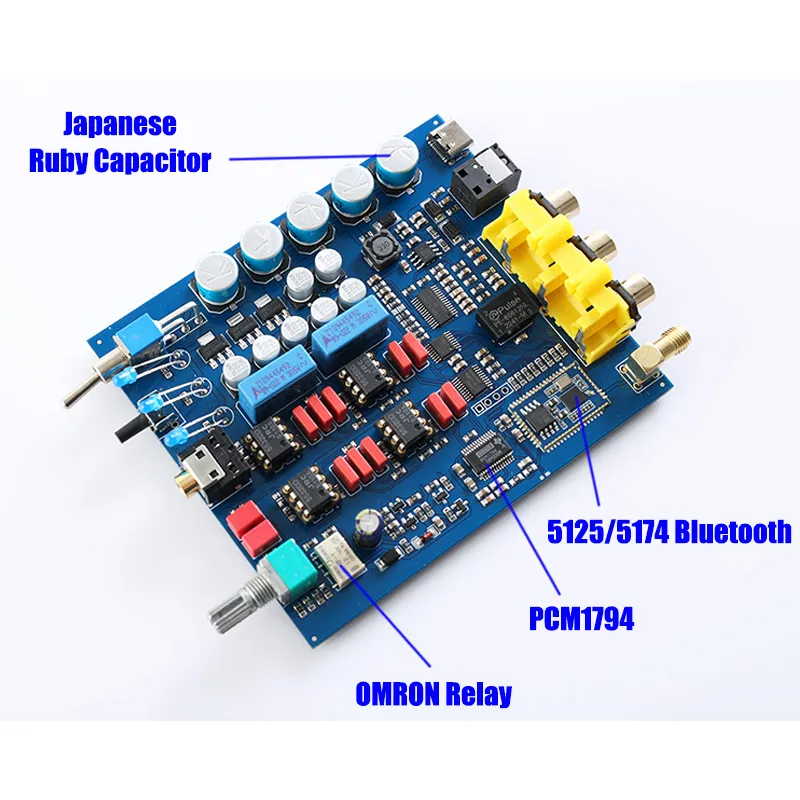 Bluetooth DAC Headphone Amplifier with PCM1794A QCC5125 Chip Supports ...