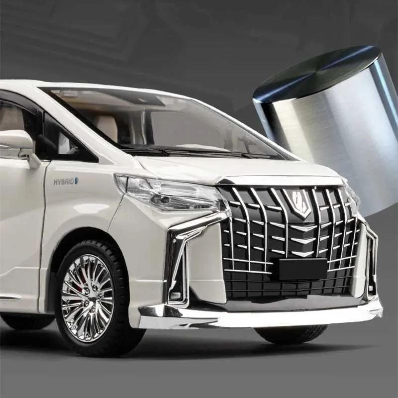 Diecast Metal Car 1/18 Alphard MPV Model نموذج سيارة سبيكة مع ضوء الصوت ...