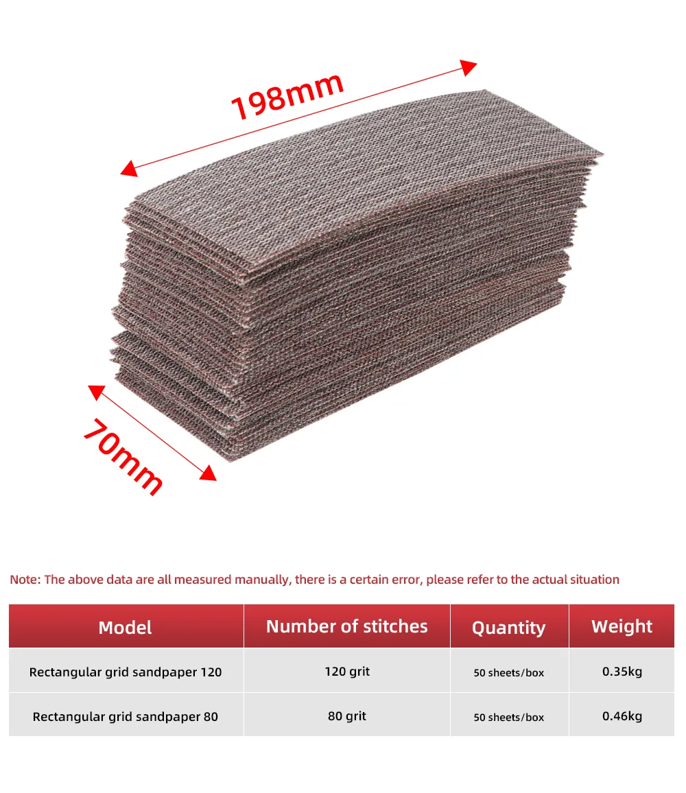 DHgate.com:HIFESON 98A 70x198mm Rectangular Sanding Paper Vacuuming ...