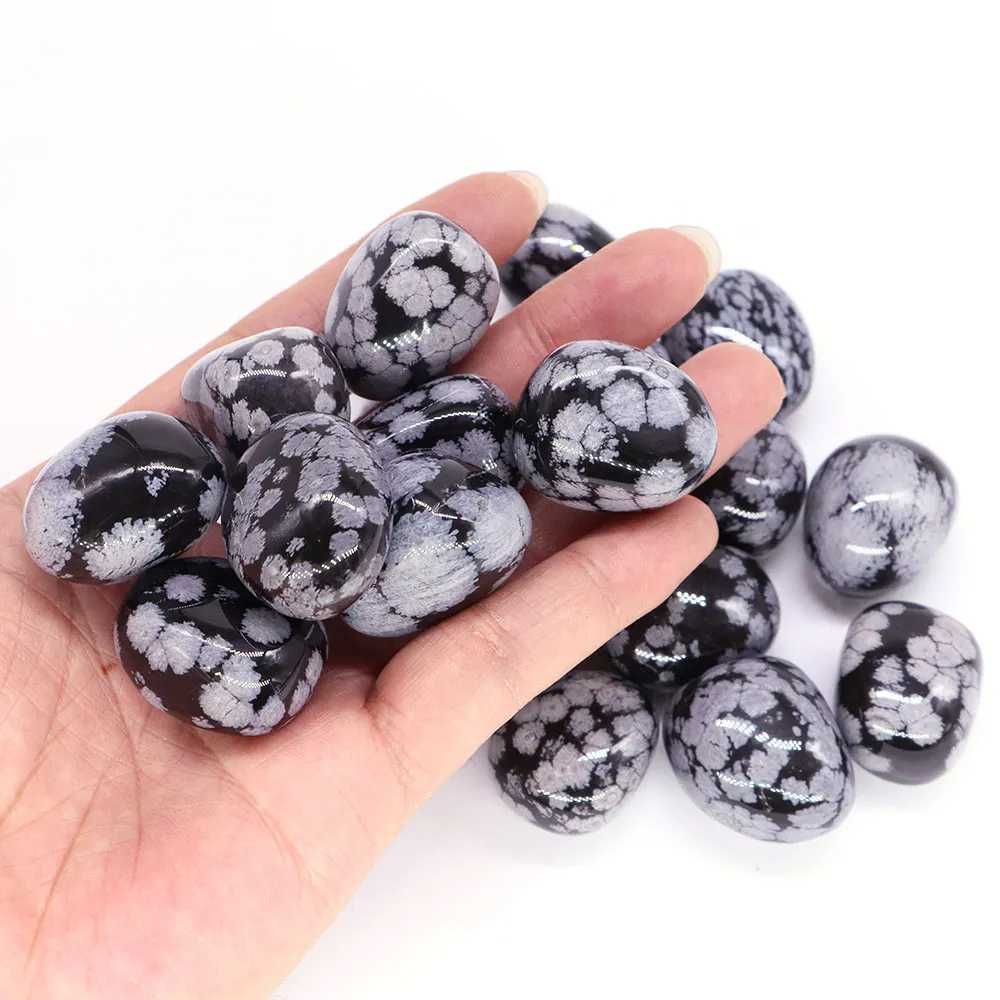Natural Snowflake Obsidian Tumbled Stone Crystal Mineral Gemstone ...
