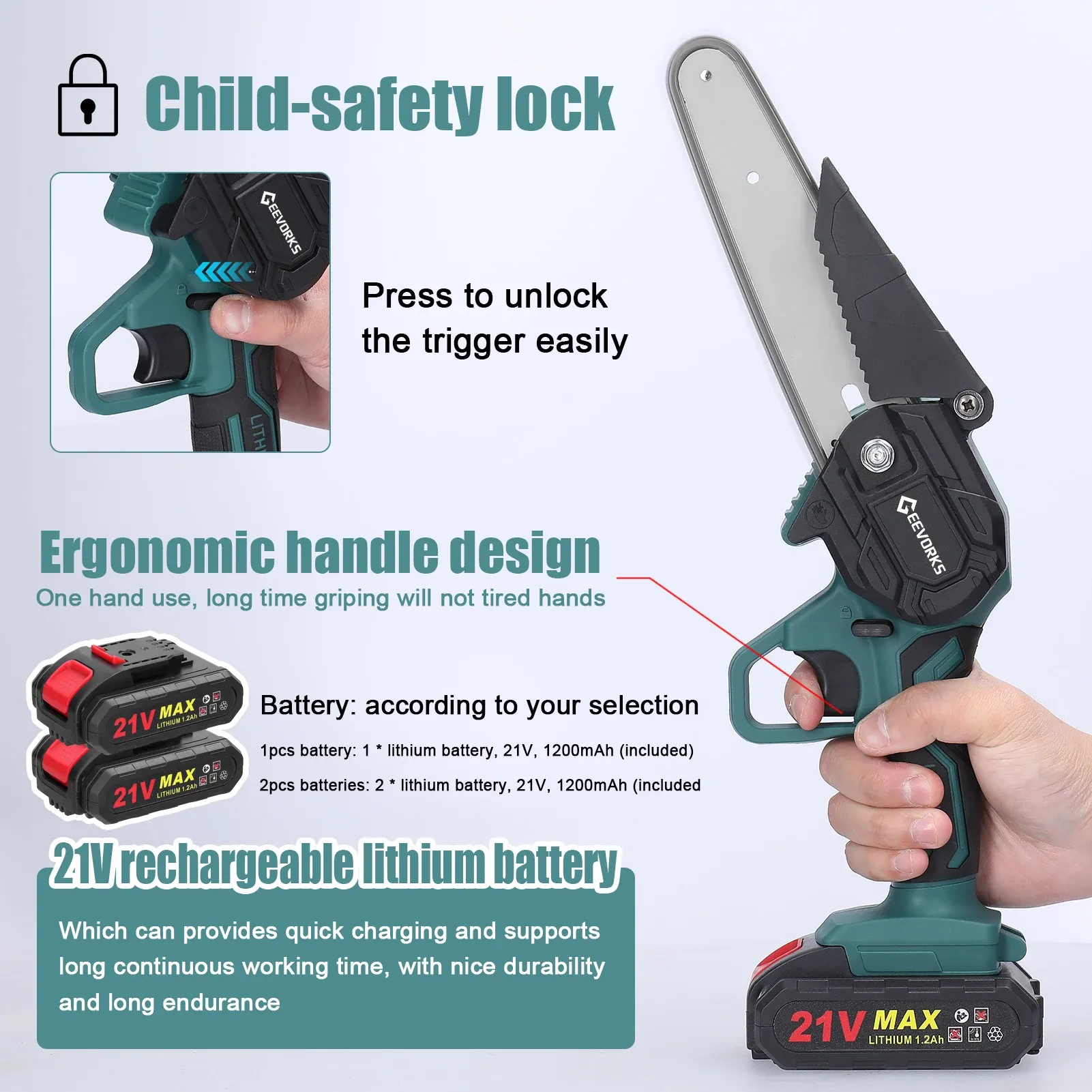 hand pruning saw battery