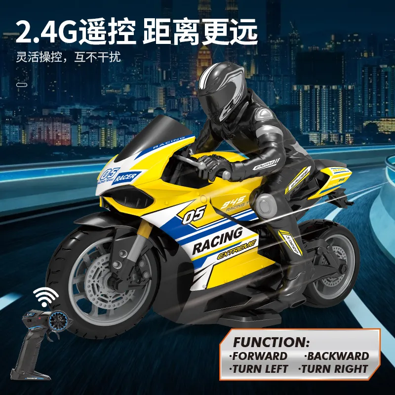 Remote Controlled Motorcycle - 2.4G High-Speed Off-Road Stunt Vehicle ...