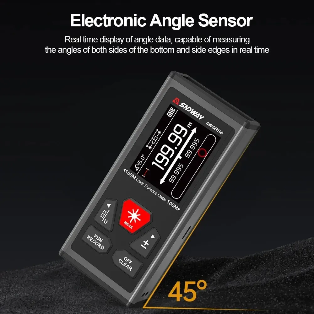 Dual Laser Distance Measurer: Rechargeable Digital Rangefinder with ...
