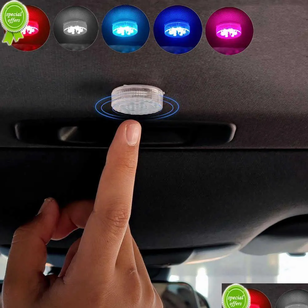 6 LED Finger Touch Sensor Mini Roof Puck Lights For Car Interior, Trunk ...