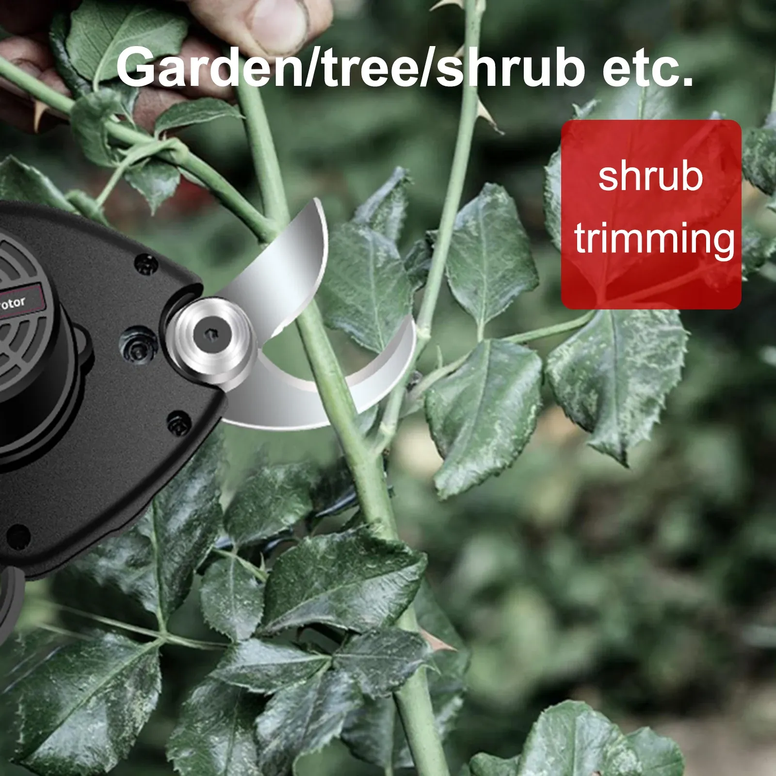 Rechargeable Electric Pruning Shears: Cordless Hedge Trimmer for Garden ...