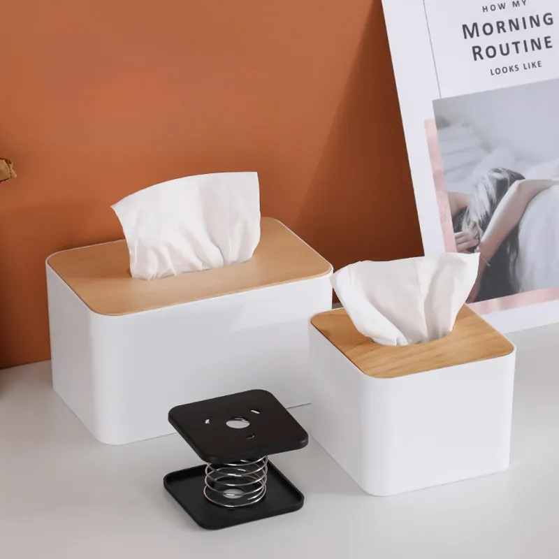 Spring Tissue Box Support Holder Durable Metal Elasticity for ...
