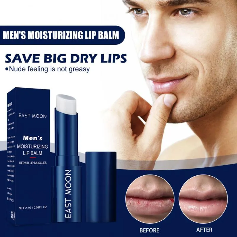 Men's Moisturizing Lip Balm 1~for Chapped Lips, Refreshing and Non ...