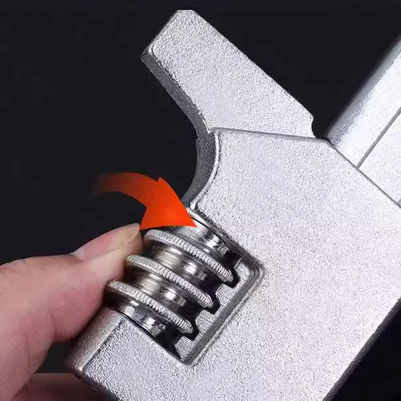 F-Type Adjustable Wrench Right-Angle Ratchet Pipe Spanner Plumbing ...