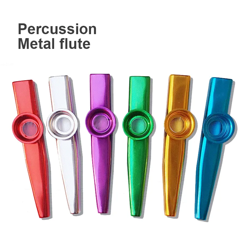 5-Piece Aluminum Kazoo Mouth Flute Harmonica: Fun Mini Musical ...