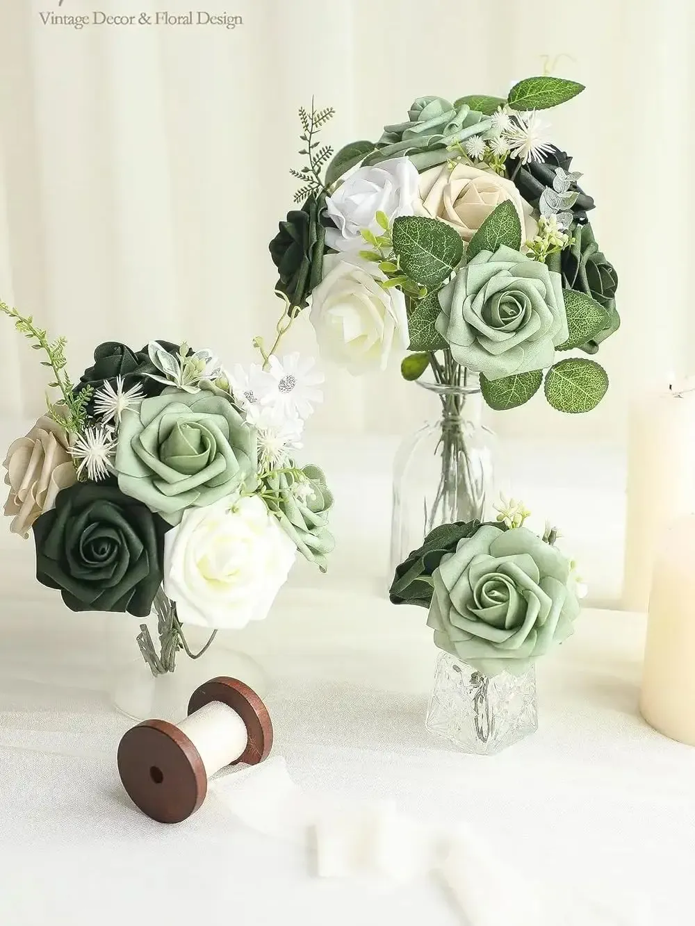 mint colored flowers