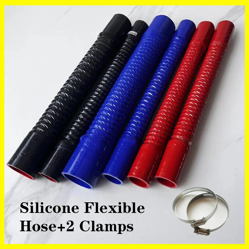 Universal Blue Black Silicone Flexible Hose for Car Air Intake Radiator ...