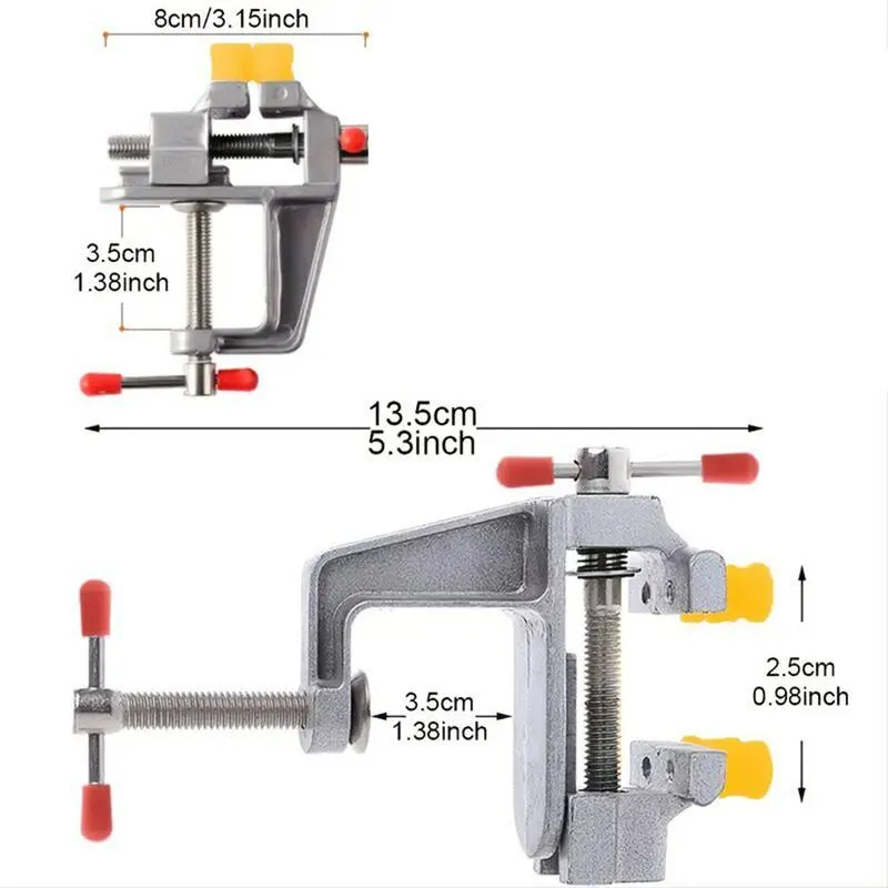 Workbench Vise Clamp Mini Table Bench Vise, Portable Craft Repair Tool ...