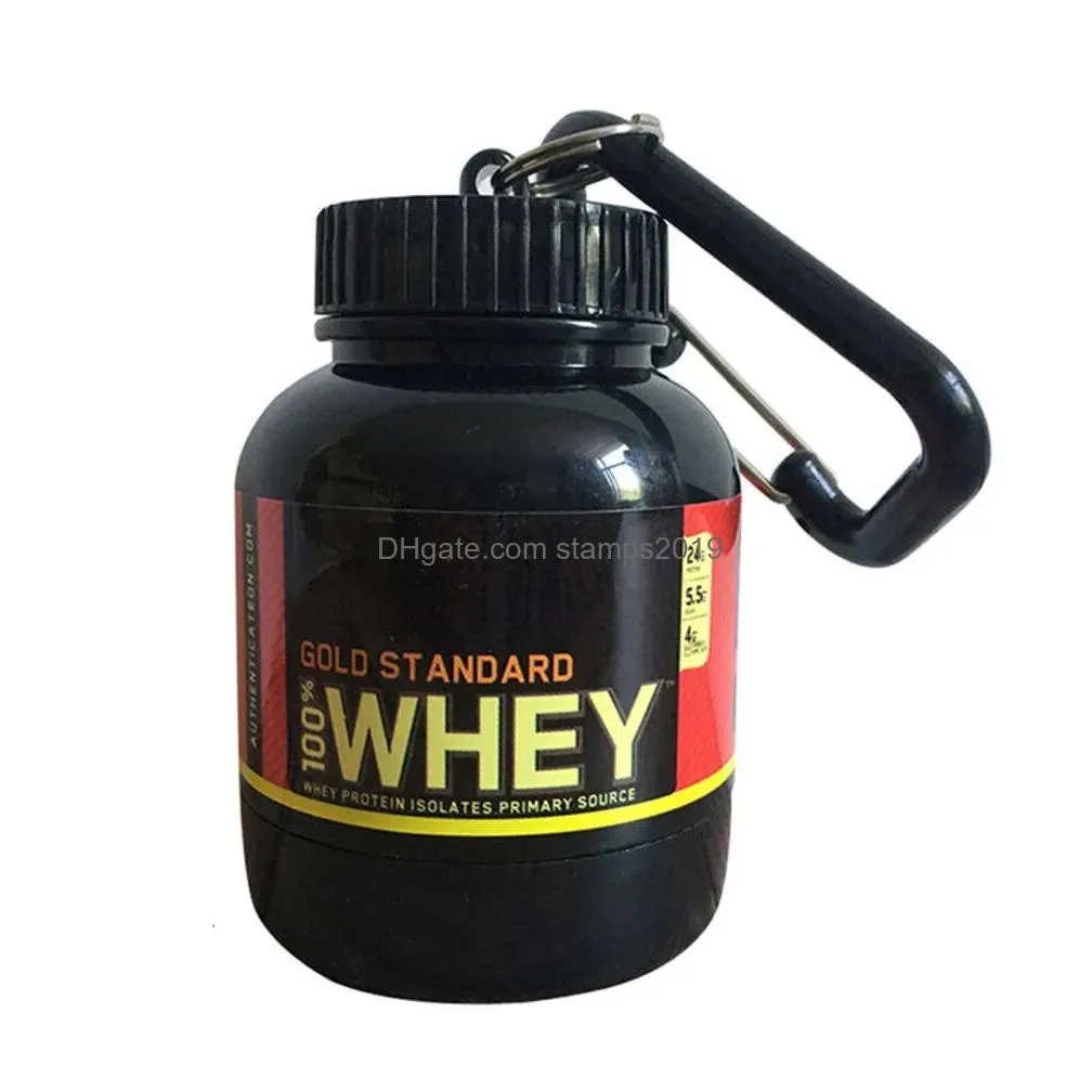DHgate.com:Leakproof Protein Powder Bottle with Keychain for Sports and ...
