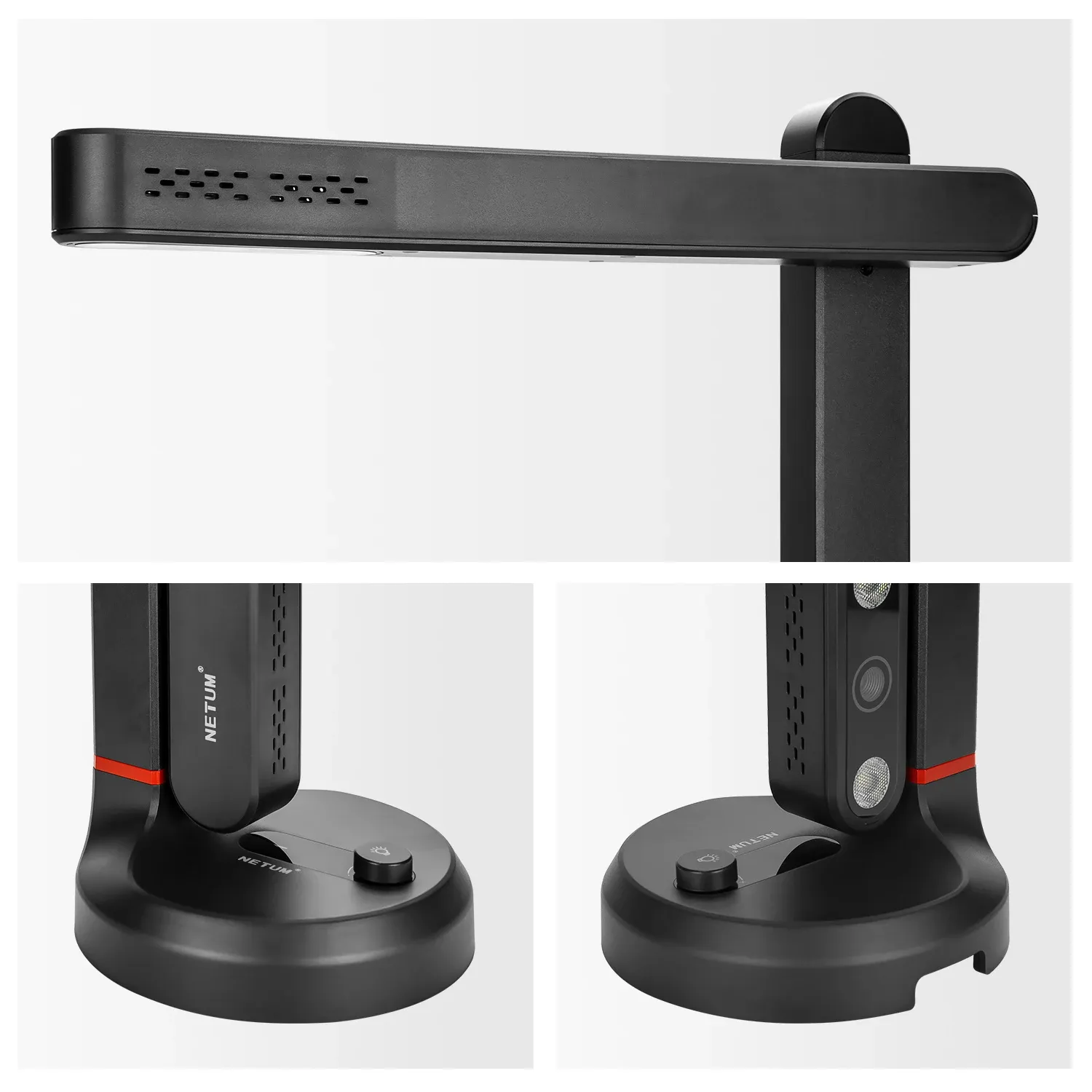 NETUM Autofocus Document Scanner with LED Desk Lamp | Smart OCR, A4/A3 Size, Perfect for Home ...