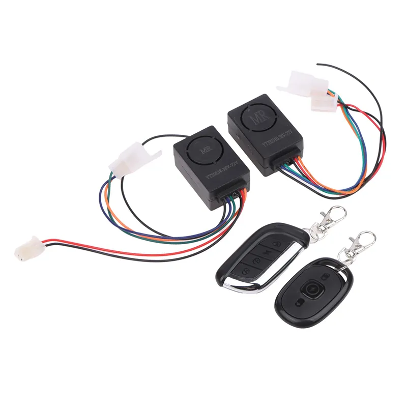 Smart Electric Scooter Alarm System with Remote Control Detector 36V ...