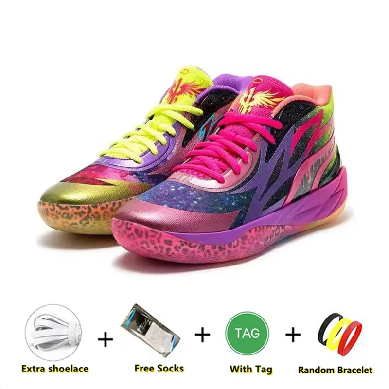 LaMelo Ball Designer Lamelo Basketball Shoes MB.01 Rick And Morty Queen ...