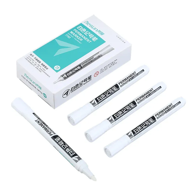 permanent markers white