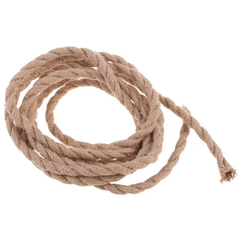 Retro Twisted Rope Fabric Electric Light Cable for DIY Vintage Pendant ...