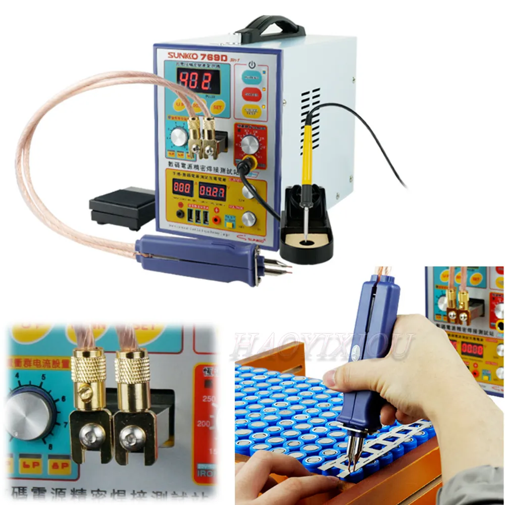 SUNKKO 769D 18650 Battery Spot Welder 3.2KW Automatic Pulse Welding ...