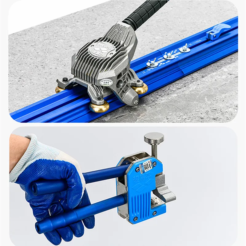 Manual Tile Cutting Machine Large Floor & Rock Slab Track Push Knife ...