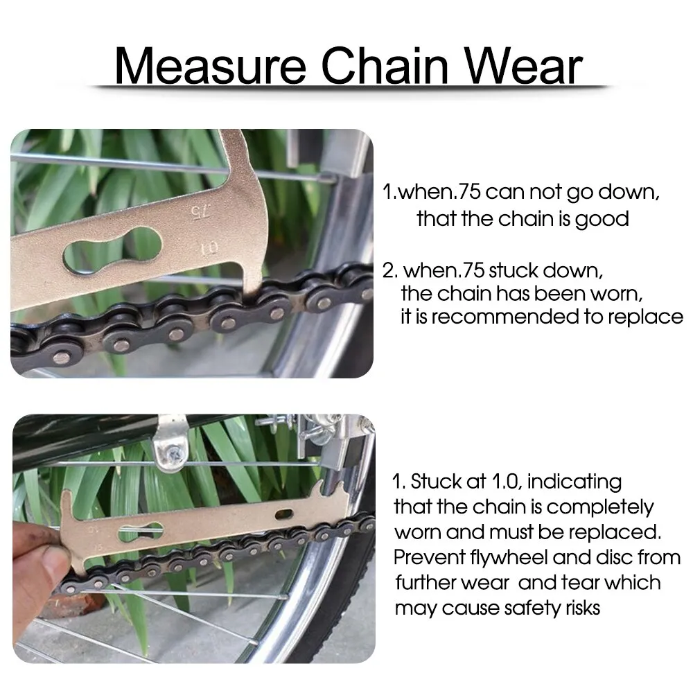 Bicycle Chain Wear Indicator Checker Tool for Mountain and Road Bike ...