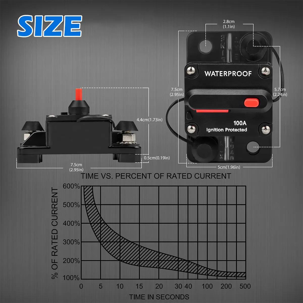 Auto Yacht RV Circuit Breakers IP67 Waterproof... From Ddmyaug, $29.39 ...