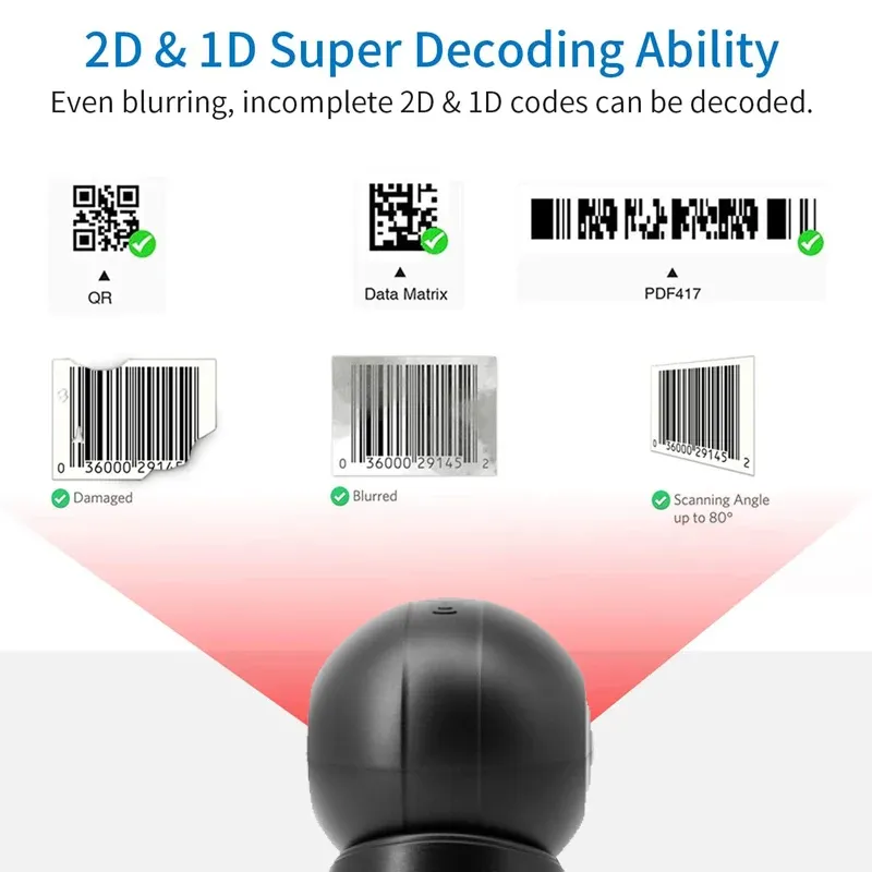 DHgate.com:Desktop Barcode Scanner 1D 2D QR Code Reader with Automatic ...
