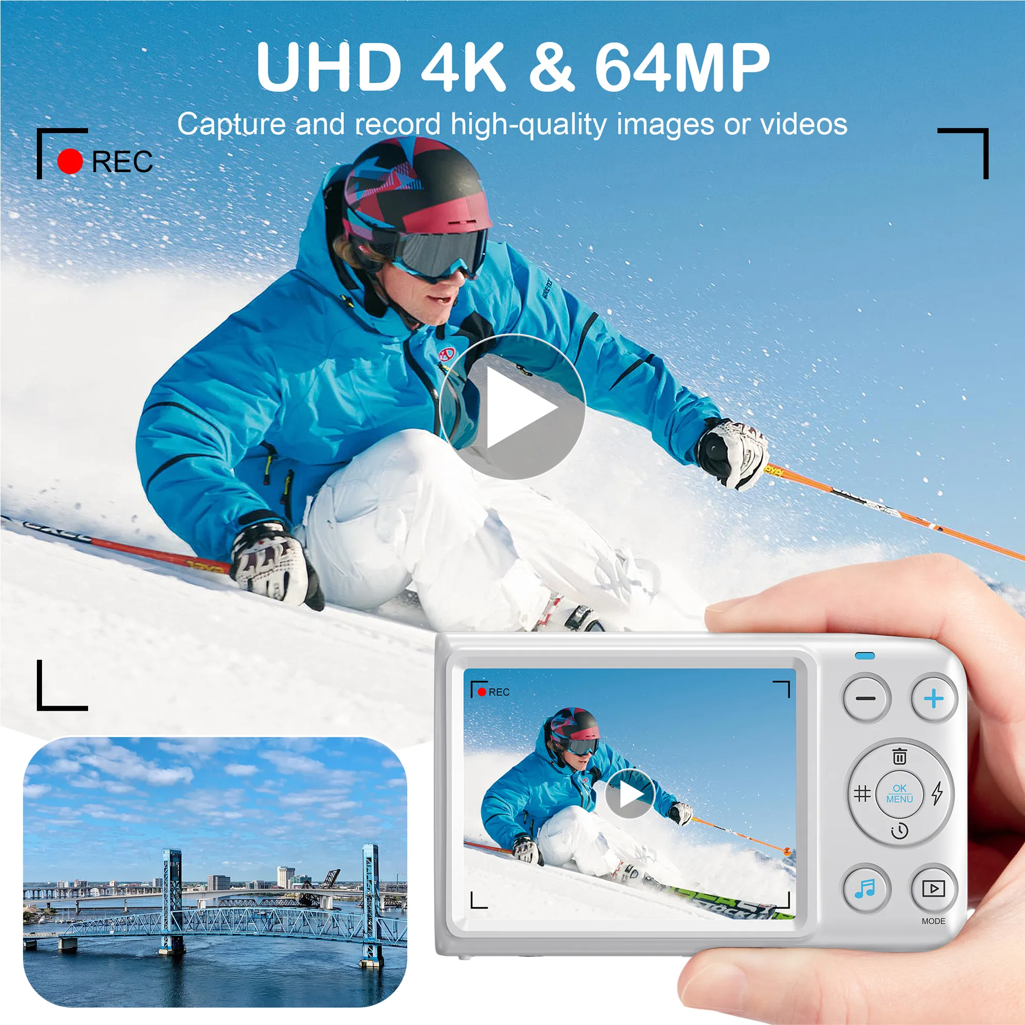 Digital Mini Camera: 4K HD Camcorder With 18x Zoom,... From Ddmyday ...