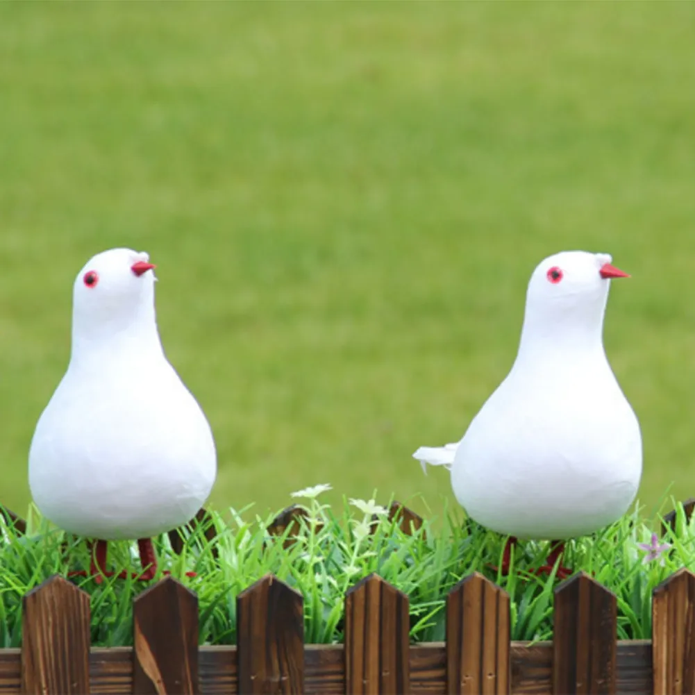 artificial white bird