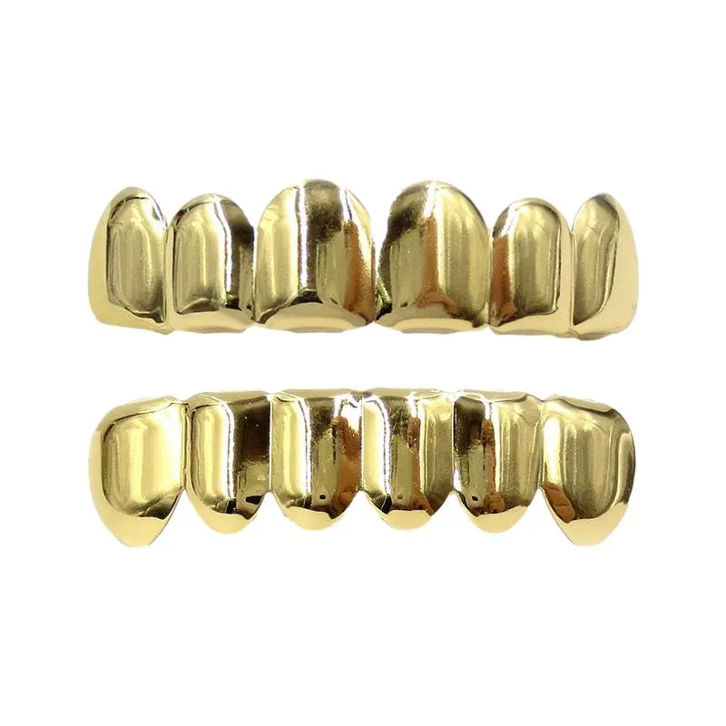 DHgate.com:️Copper Gold Plated Grillz Caps - Hip Hop Teeth Costume ...