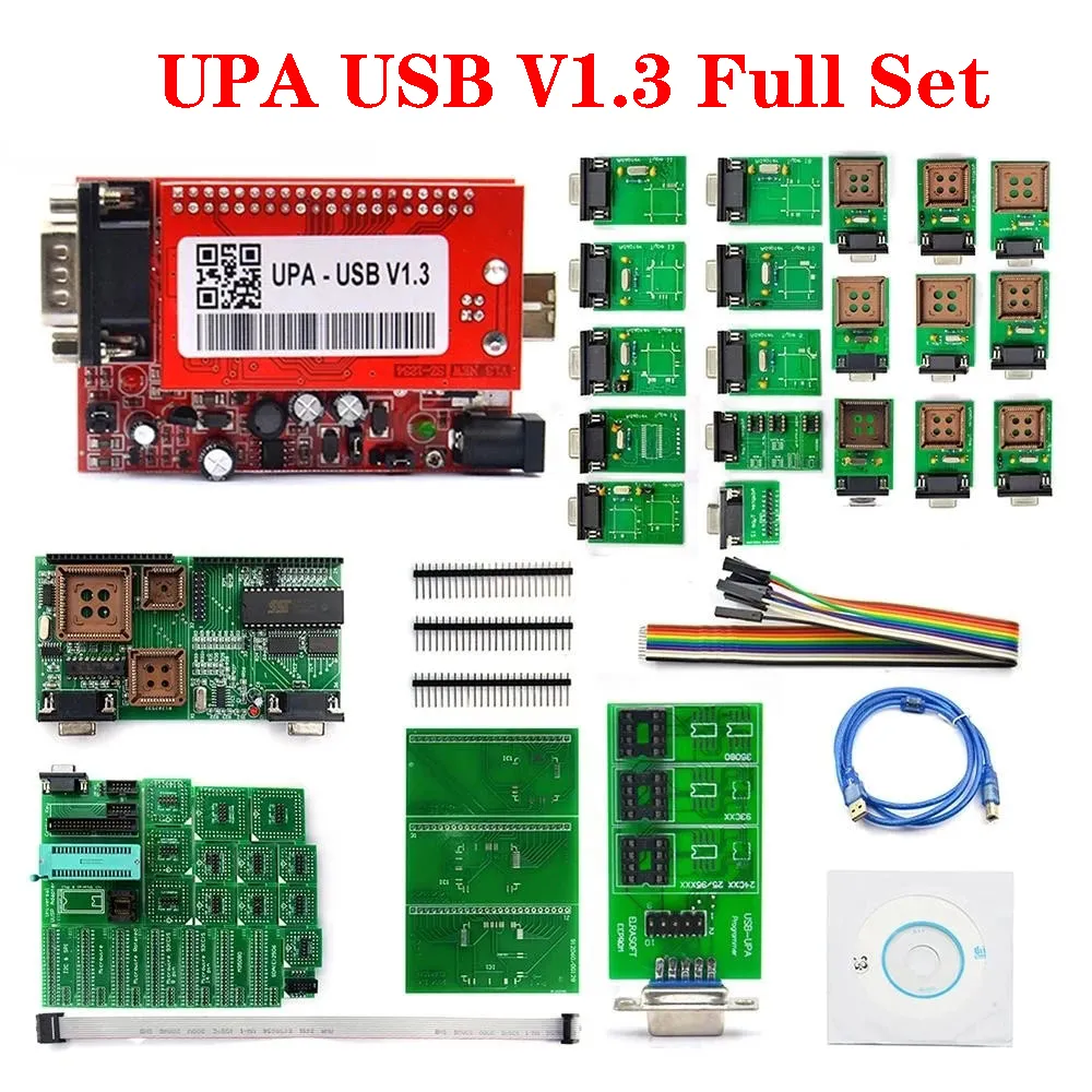UPA USB python programmer V1.3 with Many Adapters for TMS NEC ECU Chip Tunning, Jumper and ...