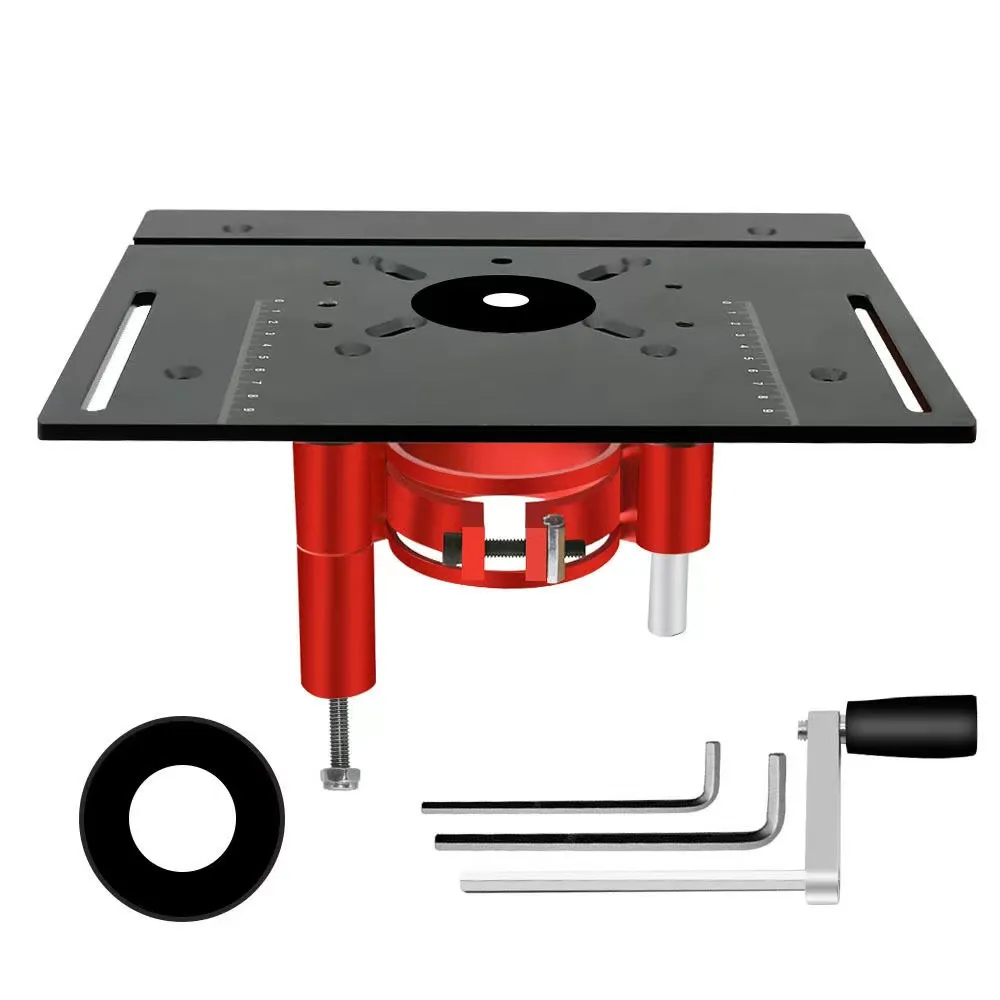 Aluminum Router Table Insert Plate Lift Base For Multifunctional ...