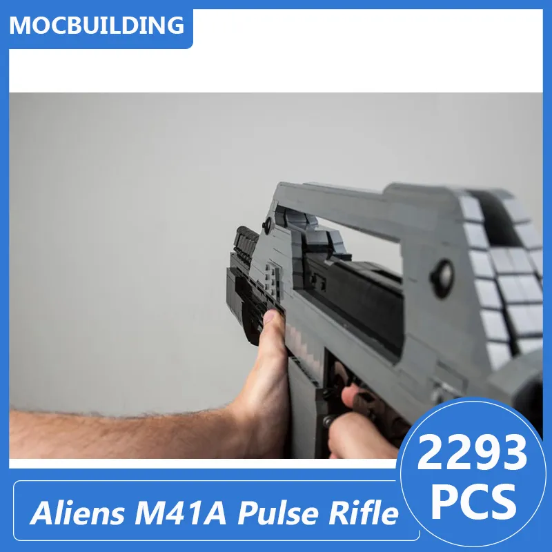 Aliens M41A Pulse 1:1 Scale Moc Building Blocks Space Diy Assemble ...