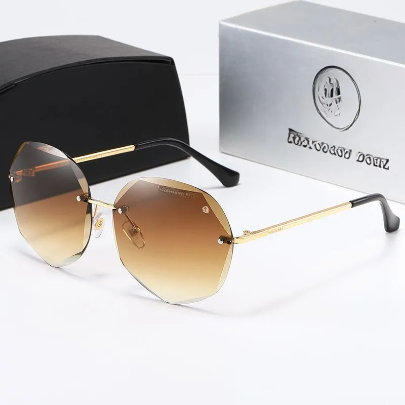 Designer sunglasses for women full-frame PC UV400 polygonal adumbral ...