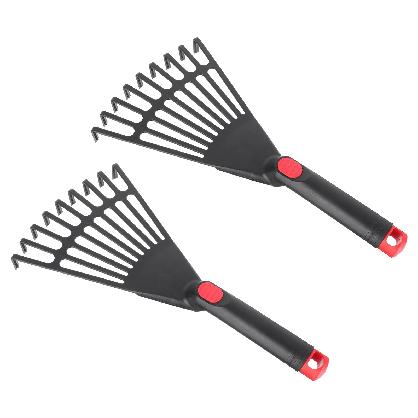 Garden Leaf Rake for Soil Loosening - Durable Steel Tines, Wooden ...