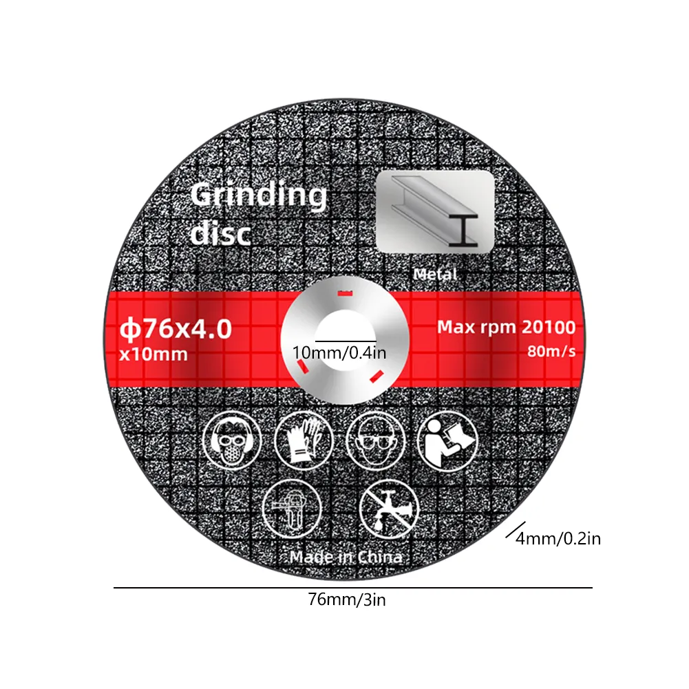 Quantity Wear-Resistant Grinding Cutting Discs 76mm Sanding Cut-Off ...