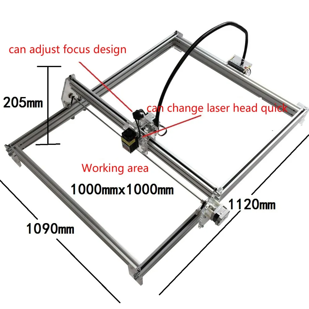 TWOWIN Powerful Laser Engraver For CNC Engrving And Cutting 1000x1000mm ...