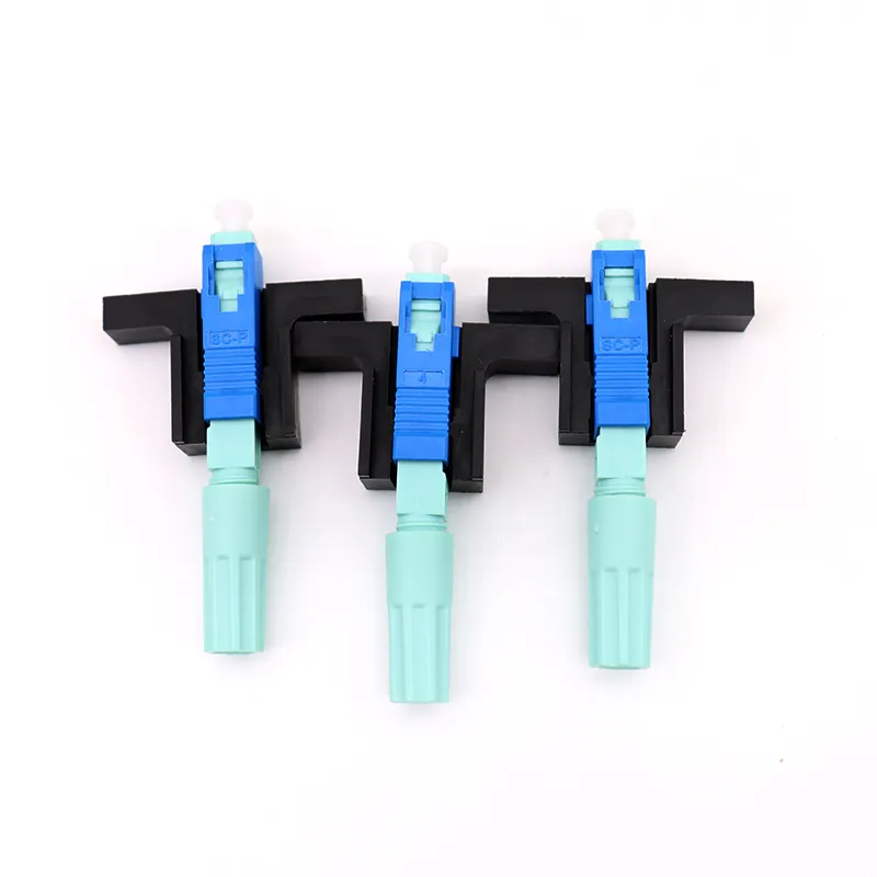 SC APC UPC Fiber Optic Connector, FTTH Optical Fast Connector, Single ...