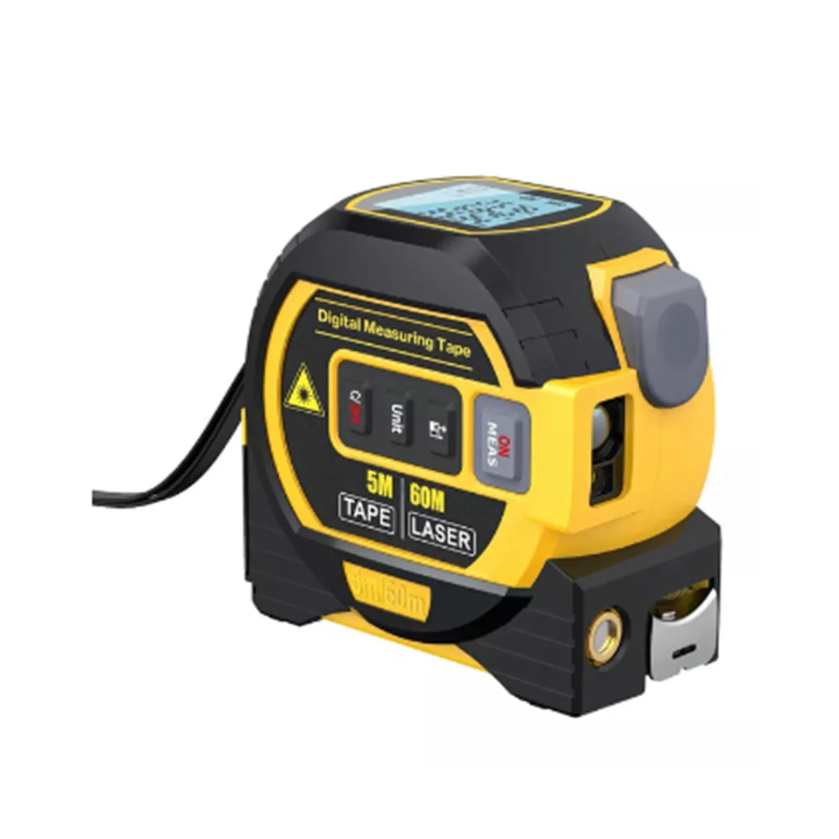 3 In1 LCD Display 60M Digital Laser Distance Meter Rangefinder Handheld ...