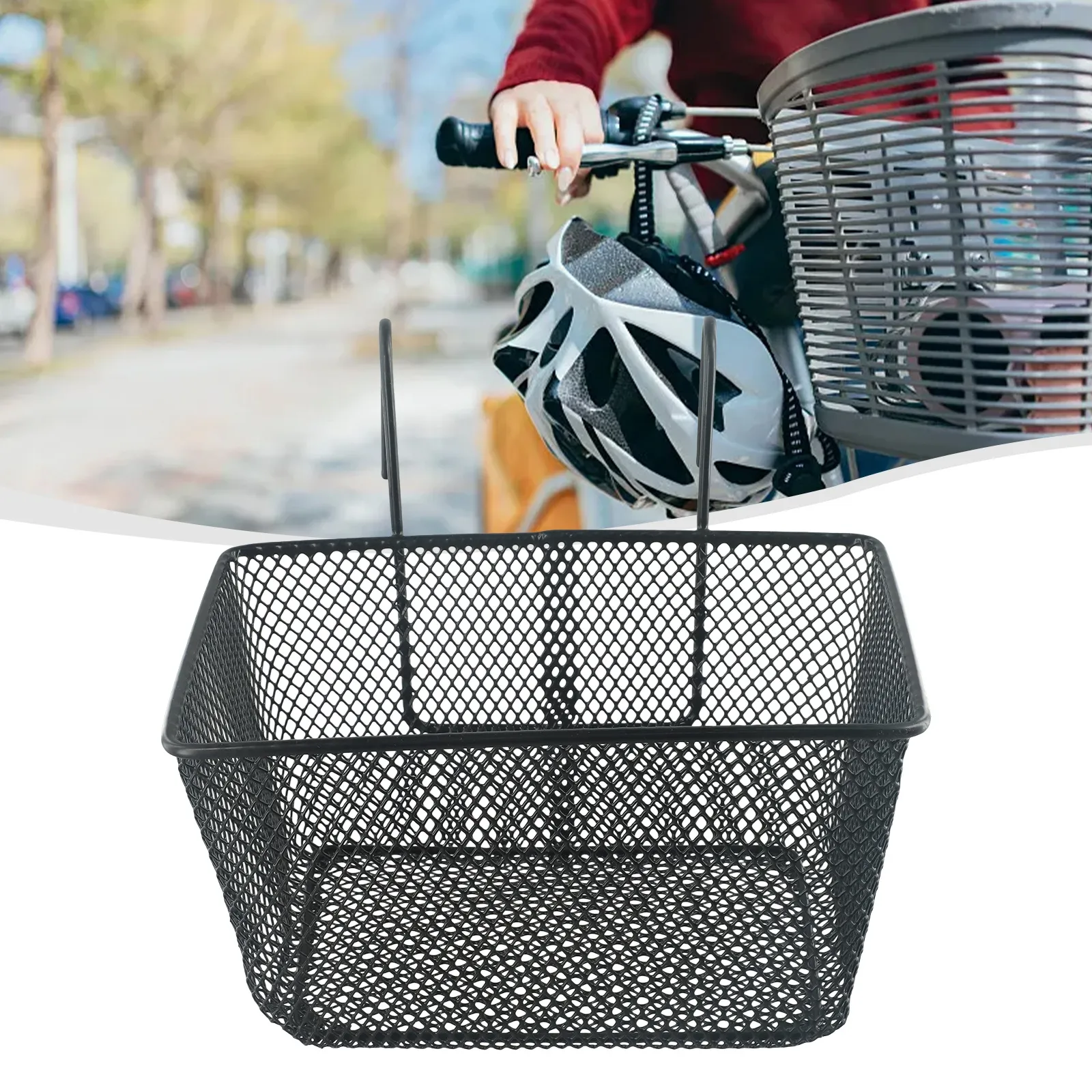 Bike Basket Front Basket Outdoors Baskets Bicycle Accessories Handlebar ...