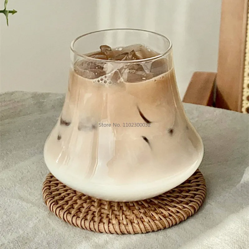 Timeless Milk Glass Water Mug: Large, Transparent, Heat-Resistant Cup ...