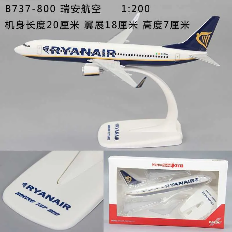 Toy Aircraft 1:200 Scale Passenger Airplane Model Kit Plastic Assembly ...