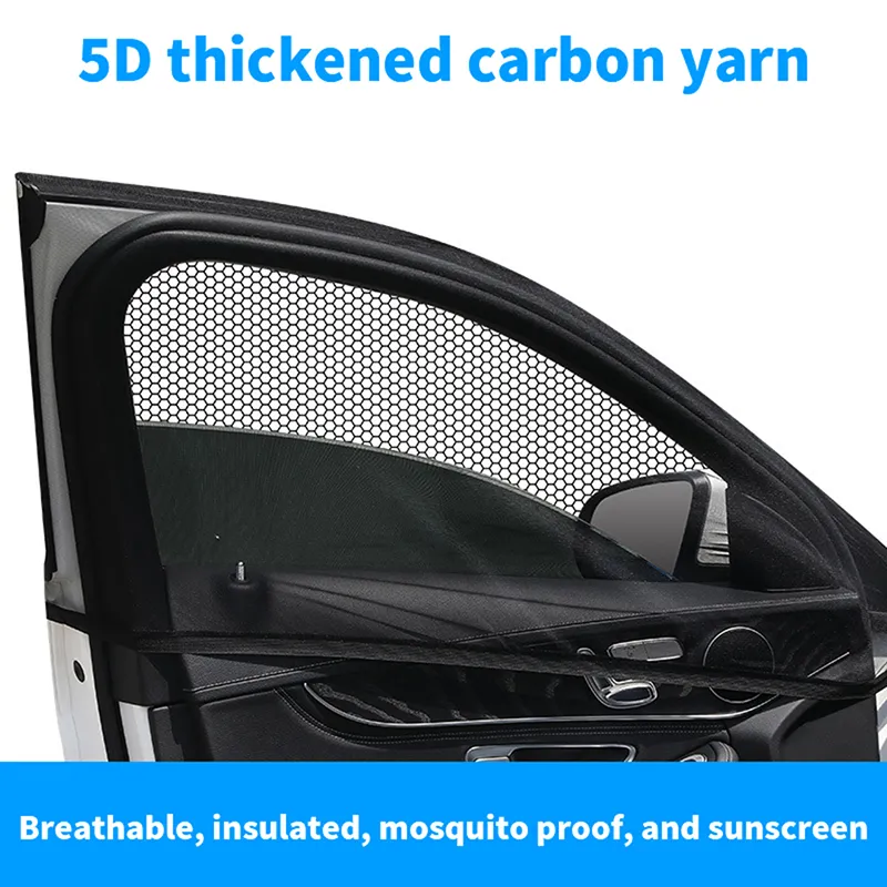 UV Sunshine Cover Mesh Car Window Screens Front Rear Side Window ...