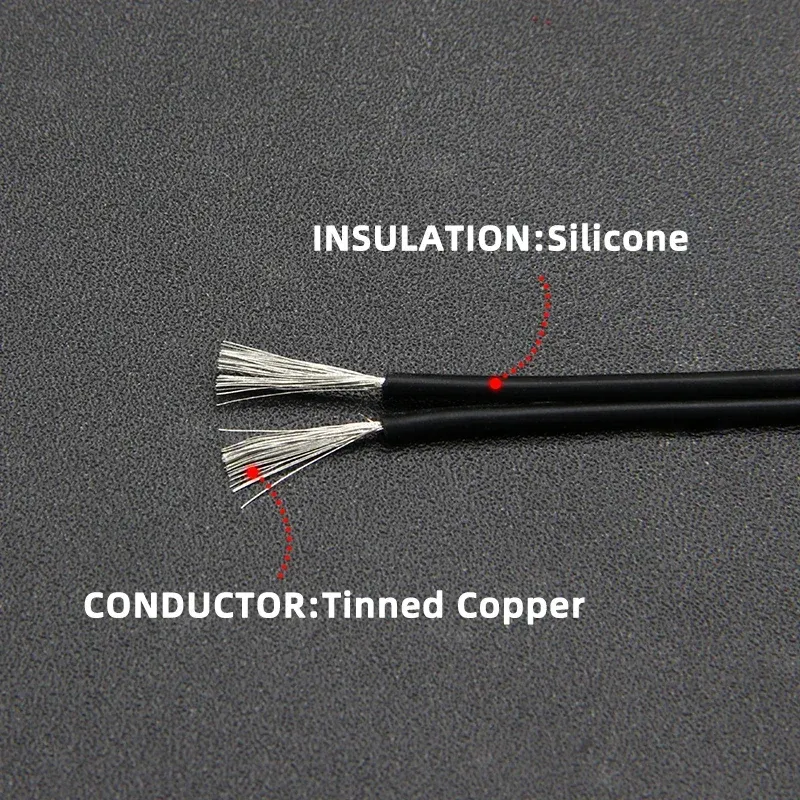 DHgate.com:Pack of 5/10/20M 2P 4P 6P 8P 14P Multicore Silicone Flat ...