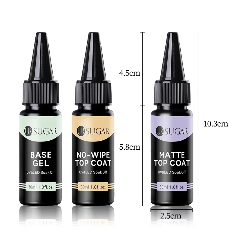 DHgate.com:30ml No-Wipe Base/Top Coat Duo - Matte/Glossy Finish - Soak-Off UV LED Gel Nail ...