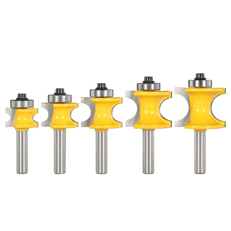 8mm Shank Bullnose Half Round Carbide Tipped Router Bit Wood Milling ...
